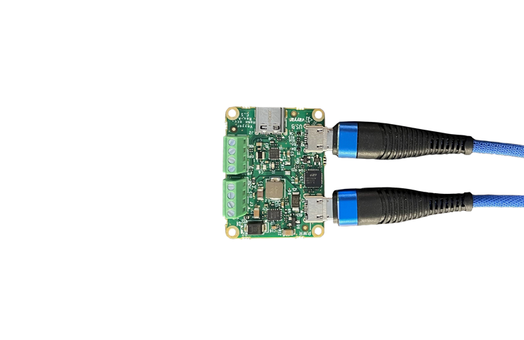 Vayyar Dry Contact Debug Board type C, USB Cables — Gold-IP